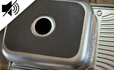 RUMO Stainless steel Kitchen sink with Large bowl and drainer 86cm x 50cm