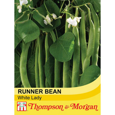 Runner Bean White Lady 1 Seed Packet