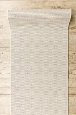 Runner SISAL FLOORLUX design 20433 cream PLAIN 120 cm 120x190 cm