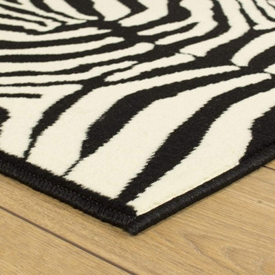 runrug Carpet Runner - Long Hallway Runner - 270cm x 70cm - Zebra, Print