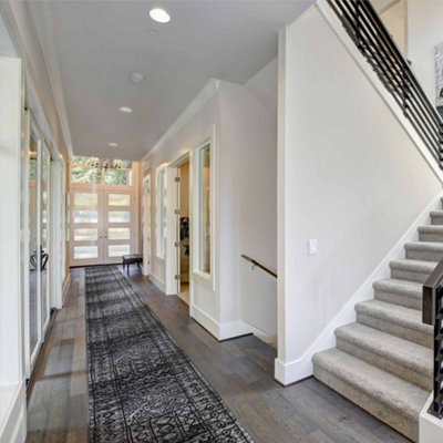 runrug Carpet Runner - Long Hallway Runner - 300cm x 60cm - Afrikans, Grey