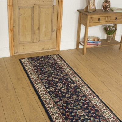 runrug Carpet Runner - Long Hallway Runner - 360cm x 80cm - Persian, Blue