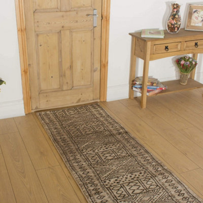 runrug Carpet Runner - Long Hallway Runner - 600cm x 80cm - Afrikans, Taupe