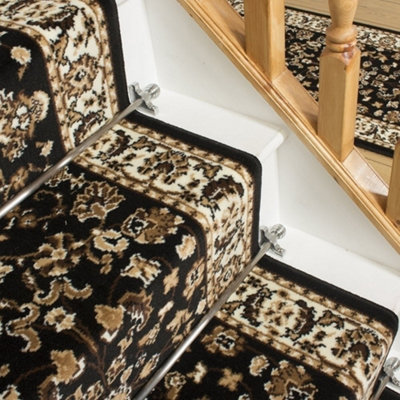 runrug Stair Carpet Runner - Stain Resistant - 450cm x 60cm - Persian ...
