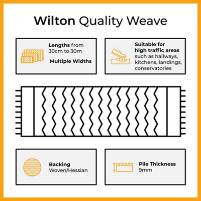 runrug Stair Carpet Runner - Stain Resistant - 450cm x 70cm - Afrikans, Red