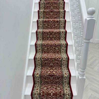 runrug Stair Carpet Runner - Stain Resistant - 480cm x 80cm - Persian ...