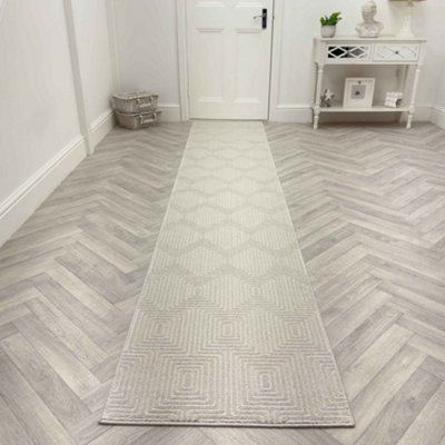 runrug Stair Carpet Runner - Stain Resistant - 720cm x 70cm - Pin, Red