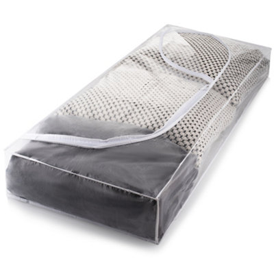 Russel Peva Clear Underbed Cover with White Trim