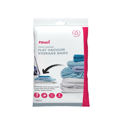 Russel - Set of 1 Extra Large Vacuum Storage Bag - 130cm W x 90cm H ...