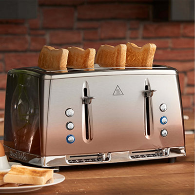 Russell Hobbs 25143 Eclipse 4 Slice Toaster Polished Stainless Steel ...