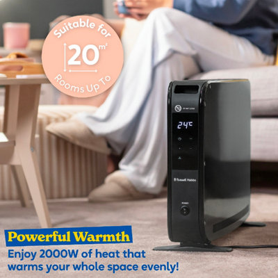 Russell Hobbs Digital Convector Heater 2000W Electric Touch Panel Turbo ...