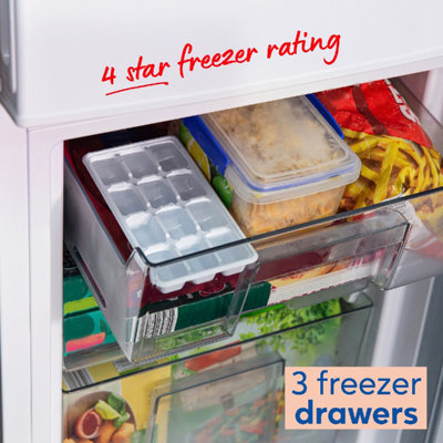 Russell Hobbs Fridge Freezer 174L White Low Frost Freestanding ...