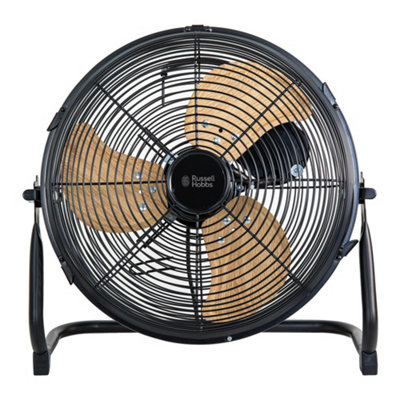 Russell Hobbs Ground Floor Fan 12 inch Black Scandi RHGF1221WDB | DIY ...
