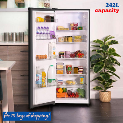 Russell Hobbs Larder Fridge 242L 143cm Tall Freestanding Black ...