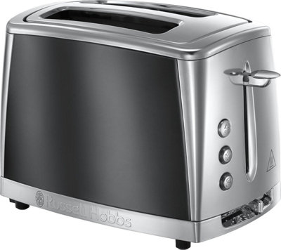 Russell Hobbs Luna Grey 2 Slice Toaster | DIY at B&Q