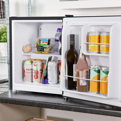 Russell Hobbs Mini Fridge 40 Litre Table Top Larder Fridge Black ...