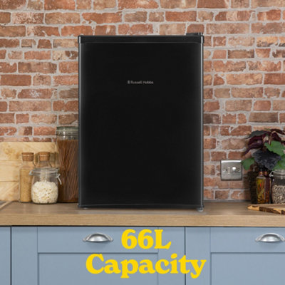 Russell Hobbs Mini Fridge 67L Black Table Top & Cooler with Ice Box ...