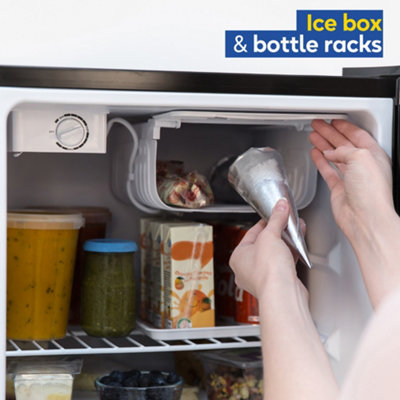 Russell Hobbs Mini Fridge 67L Black Table Top & Cooler with Ice Box ...