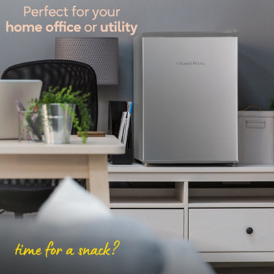 Russell Hobbs Mini Fridge 67L Stainless Steel Effect with Ice Box ...