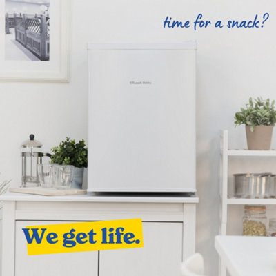 Russell Hobbs Mini Fridge 67L White Table Top & Cooler with Ice Box ...