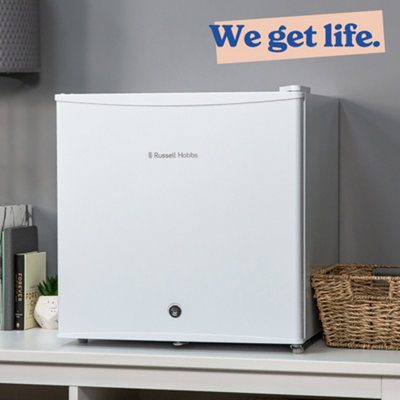 Russell Hobbs Mini Fridge and Cooler with Lock 43L White Table Top ...