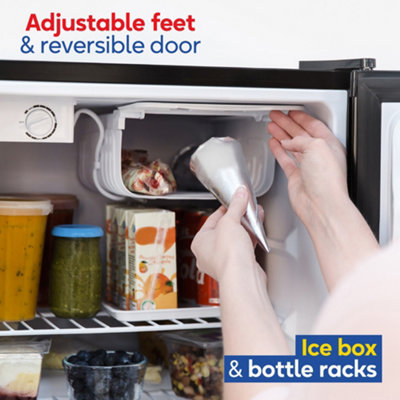 Russell Hobbs Mini Fridge Lockable 67L Black Table Top Ice Box ...
