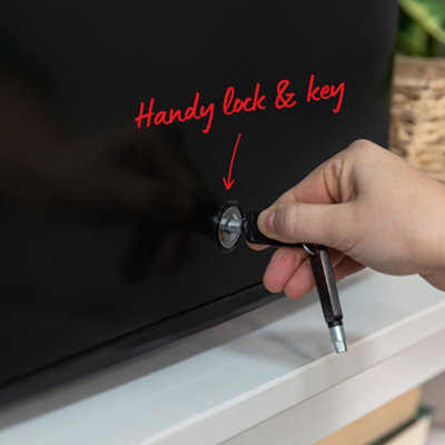 Russell Hobbs Mini Fridge Lockable 67L Black Table Top Ice Box ...