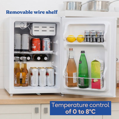 Russell Hobbs Mini Fridge Lockable 67L White Table Top Ice Box ...