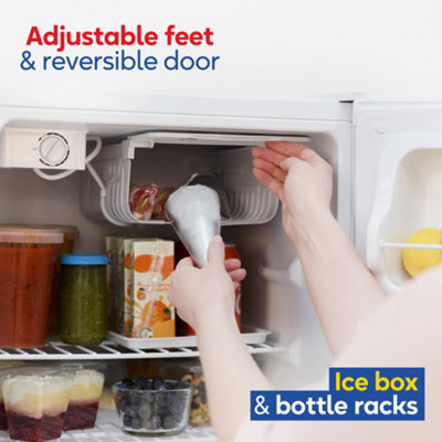 Russell Hobbs Mini Fridge Lockable 67L White Table Top Ice Box ...