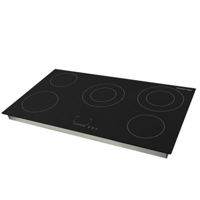 Russell Hobbs, RH90EH7011, 90cm 5 Zone Electric Hob in Black