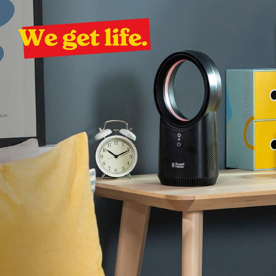 Russell Hobbs RHBLDLUSB25B Compact Wireless Desk Fan in Black