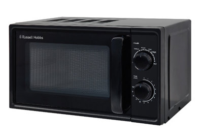 Russell Hobbs RHM1725B 17L Textures Manual Microwave in Black | DIY at B&Q