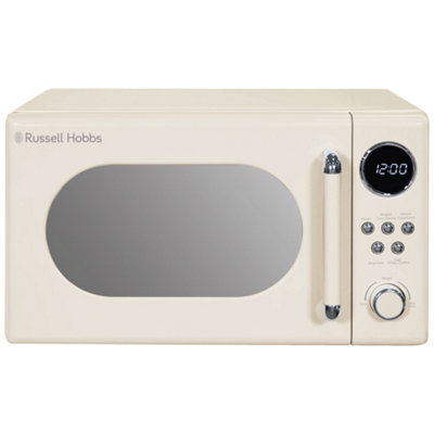 RUSSELL HOBBS RHM2044C RETRO 20 LITRE CREAM DIGITAL MICROWAVE | DIY at B&Q