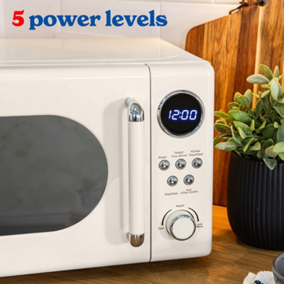 RUSSELL HOBBS RHM2044C RETRO 20 LITRE CREAM DIGITAL MICROWAVE