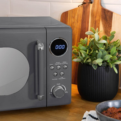 RUSSELL HOBBS RHM2044G RETRO 20 LITRE GREY DIGITAL MICROWAVE