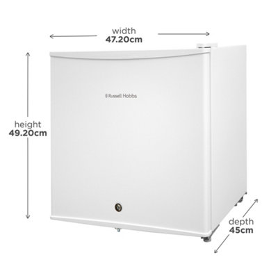 Russell Hobbs RHTTLF1-LCK Lockable Table Top Fridge in White