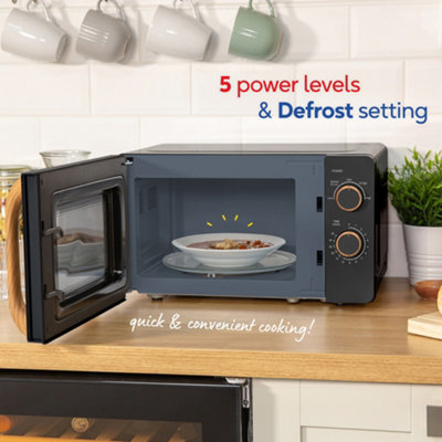 Russell Hobbs Scandi Microwave 17 Litre 700W Black Wood Effect Manual ...