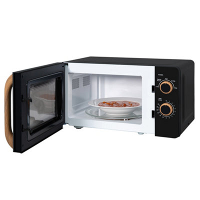 Russell Hobbs Scandi Microwave 17 Litre 700W Black Wood Effect Manual ...