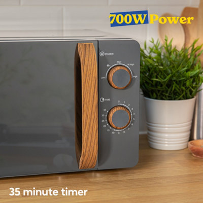 Russell Hobbs Scandi Microwave 17 Litre 700W Grey Wood Effect Manual ...