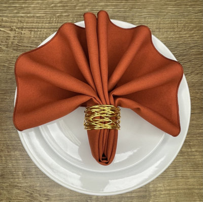 Rust Napkins 48cm x 348cm (19 x 19) | DIY at B&Q