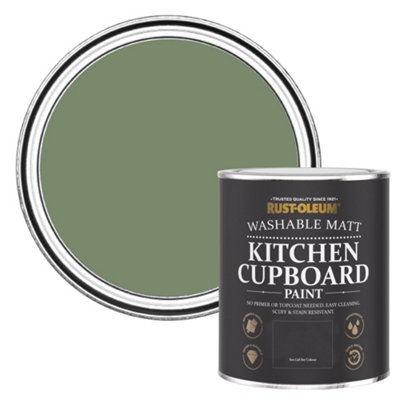 Rust Oleum All Green Matt Kitchen Cupboard Paint 750ml