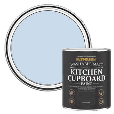 Rust-Oleum Blue Sky Matt Kitchen Cupboard Paint 750ml | DIY at B&Q
