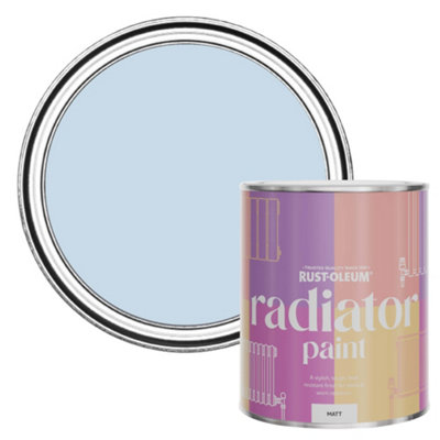 Rust-Oleum Blue Sky Matt Radiator Paint 750ml | DIY at B&Q