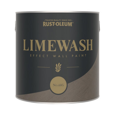 Rust-Oleum Brown Limewash Effect Wall Paint - No.685 2.5L