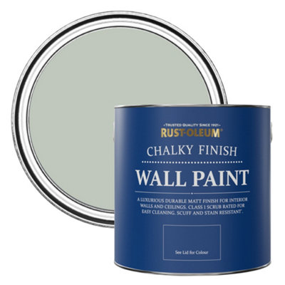 Rust-Oleum Chalk Green Chalky Wall & Ceiling Paint 2.5L | DIY at B&Q