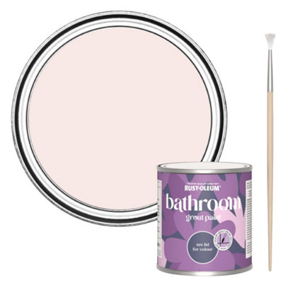 Rust-Oleum China Rose Bathroom Grout Paint 250ml | DIY at B&Q
