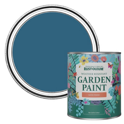 Rust-Oleum Cobalt Satin Garden Paint 750ml | DIY at B&Q