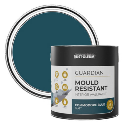 Rust-Oleum Commodore Blue Guardian Mould Resistant Wall Paint 2.5L