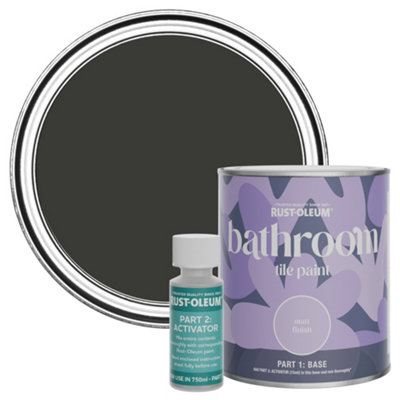 RUST-OLEUM DARK MAGIC WATER-RESISTANT BATHROOM TILE PAINT IN MATT ...