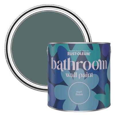 Rust-Oleum Deep Sea Matt Bathroom Wall & Ceiling Paint 2.5L | £30 at B&Q